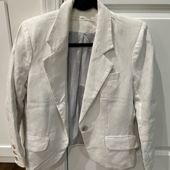 Gibson | Jackets & Coats | Gibson White Linen Blazer Size Small Great ...